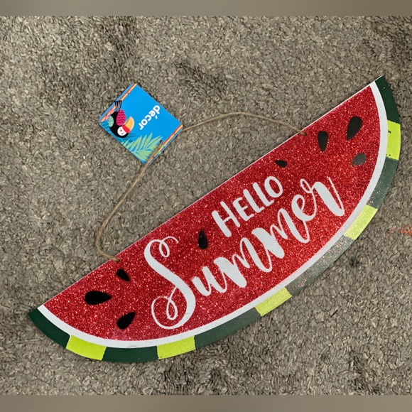 Hobby Lobby | Accents | Fruit Plaque Decor Watermelon Hello Summer ...